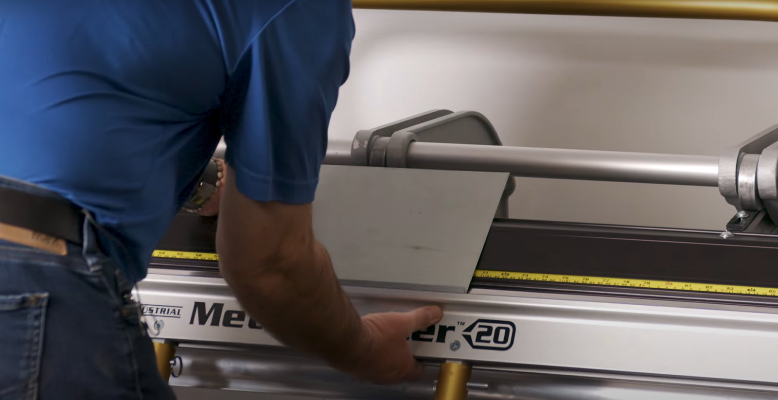 Bending Metal Flashing 101: How to Use a Hand Brake for Metal Roofing ...